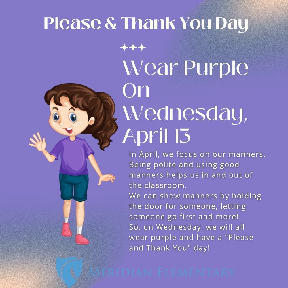 Purple Wednesday | Meridian Elementary School